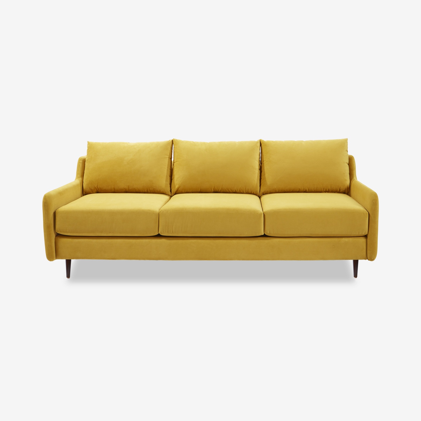 Brooks Sofa, Swoop Arm, Yellow | Fernish