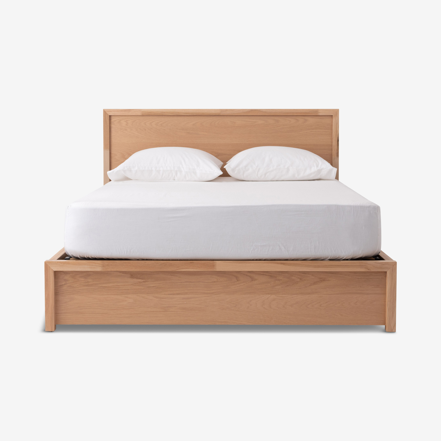 Marcel Storage Bed, Lift, Oak, Queen | Fernish