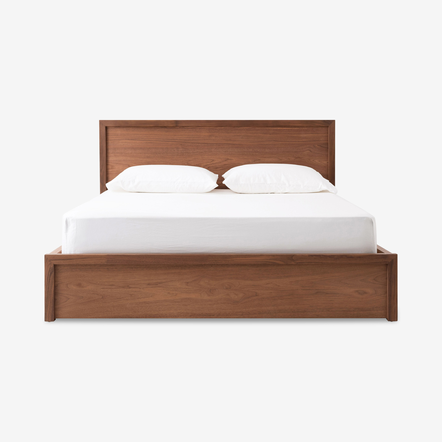 Marcel Storage Bed, Lift, Walnut, Queen | Fernish